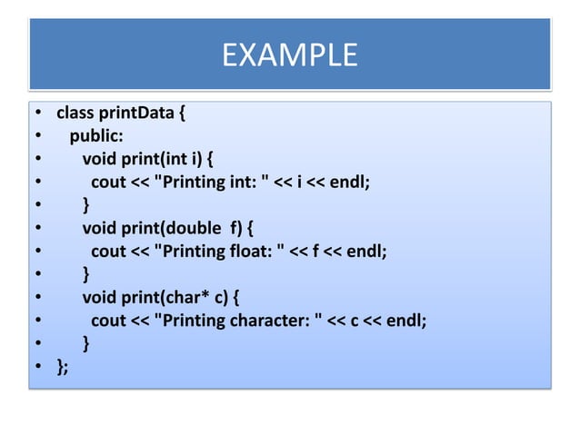 Operator Overloading And Function Overloading Ppt