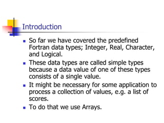 13 arrays | PPT