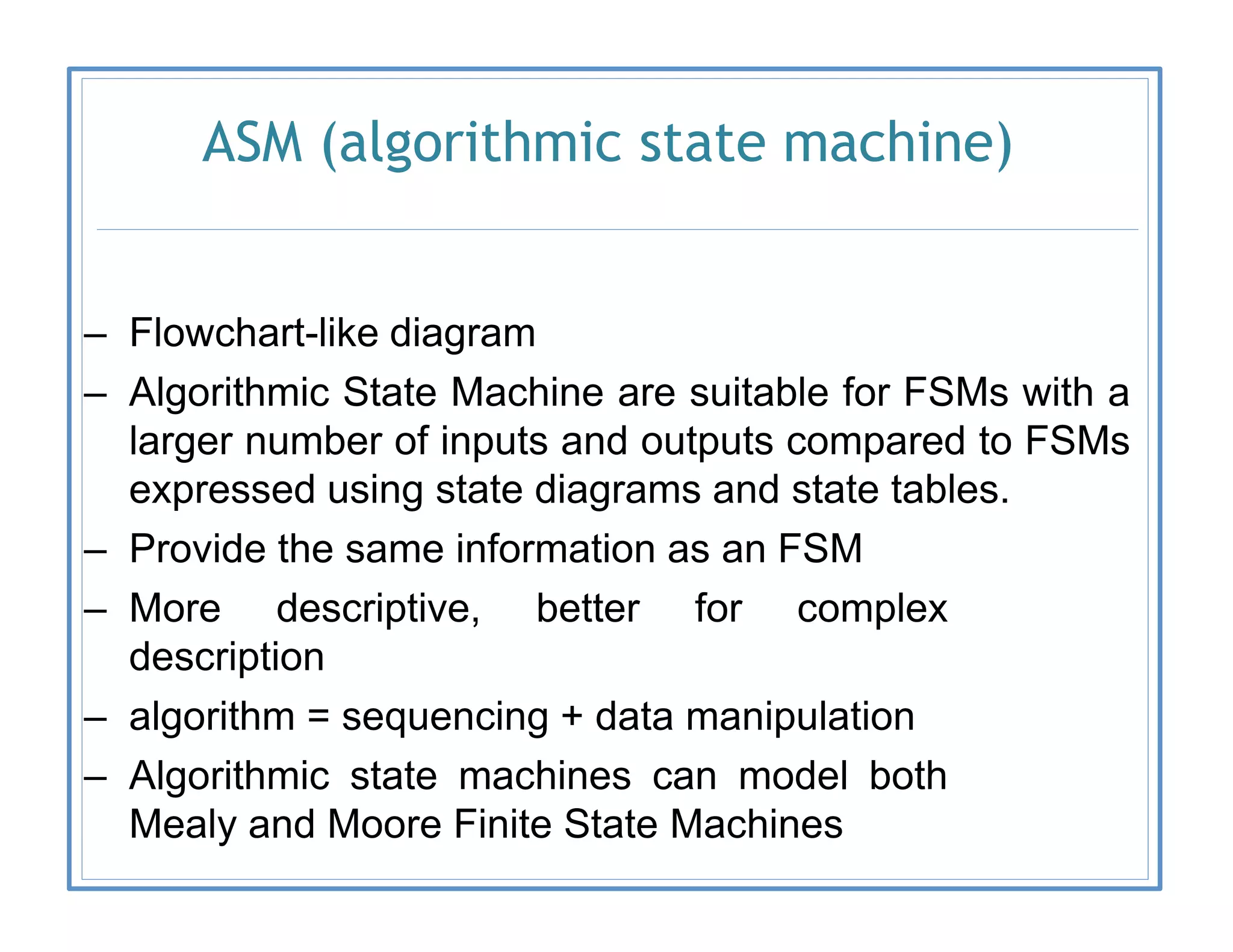 FSM and ASM | PPTX