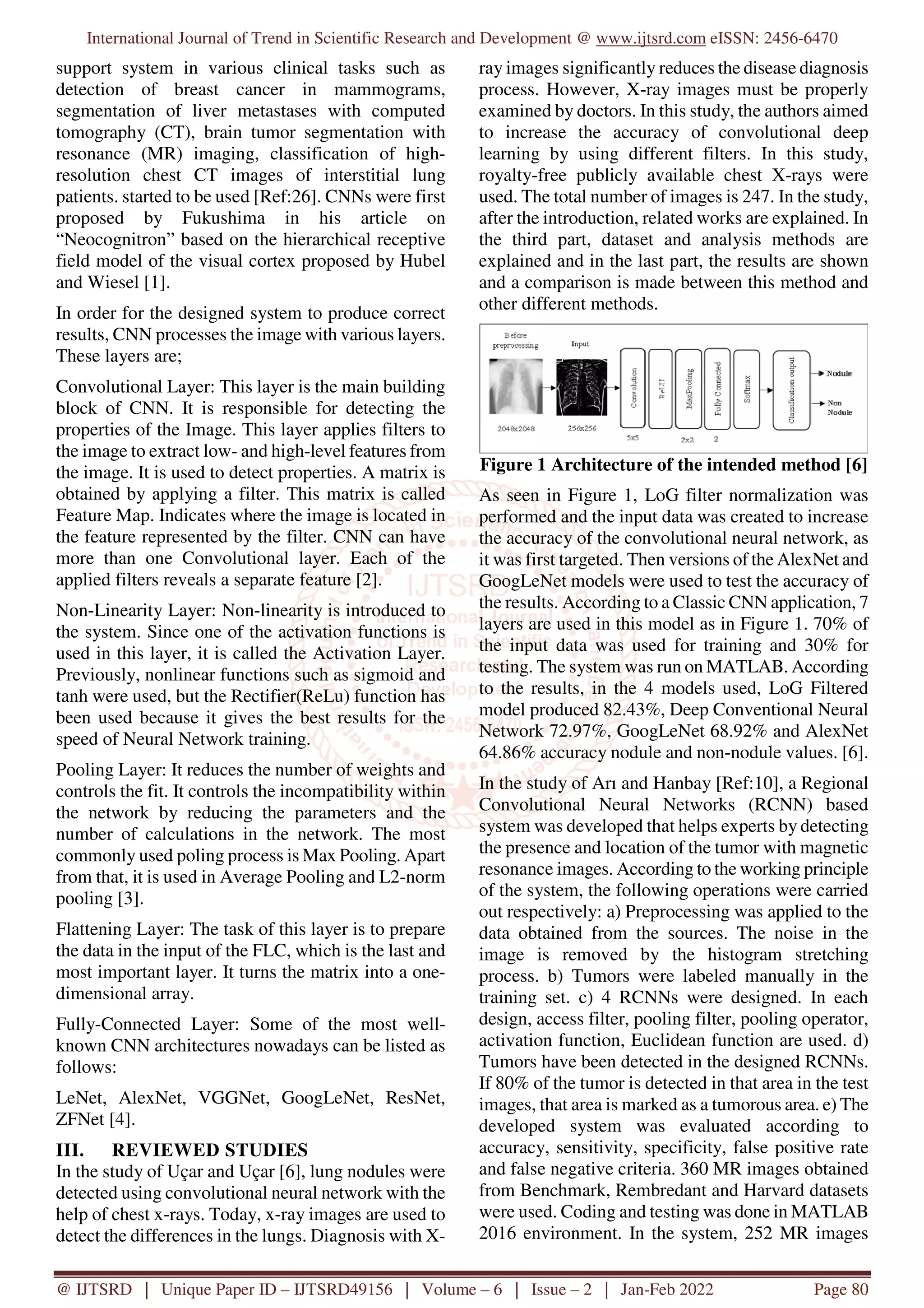 A Survey of Convolutional Neural Network Architectures for Deep Learning via Health Images | PDF