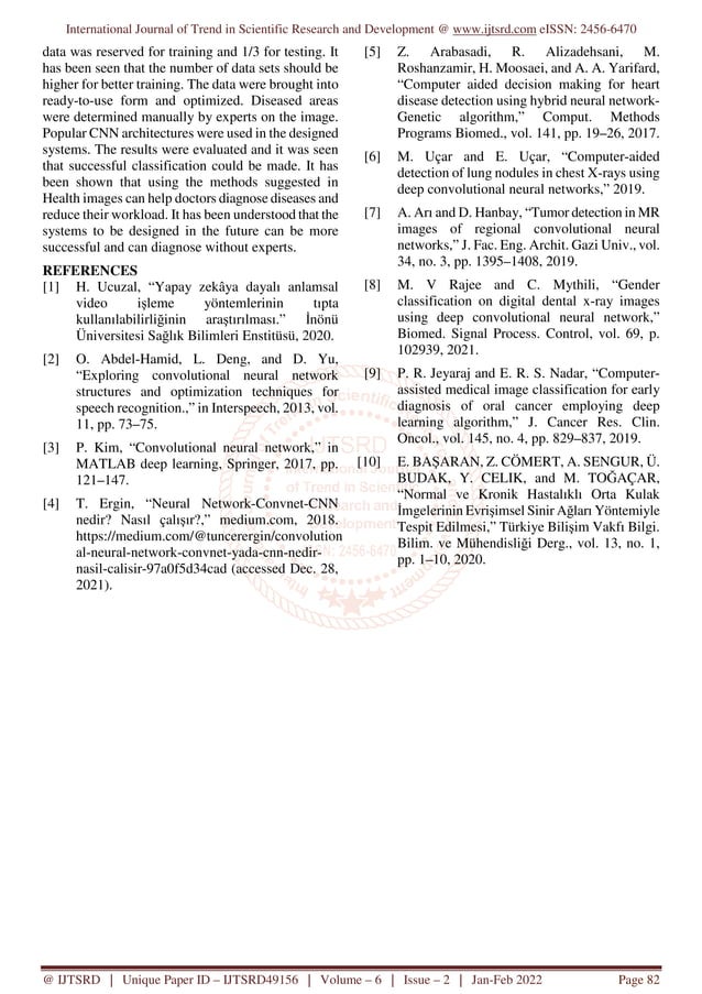 A Survey of Convolutional Neural Network Architectures for Deep Learning via Health Images | PDF ...