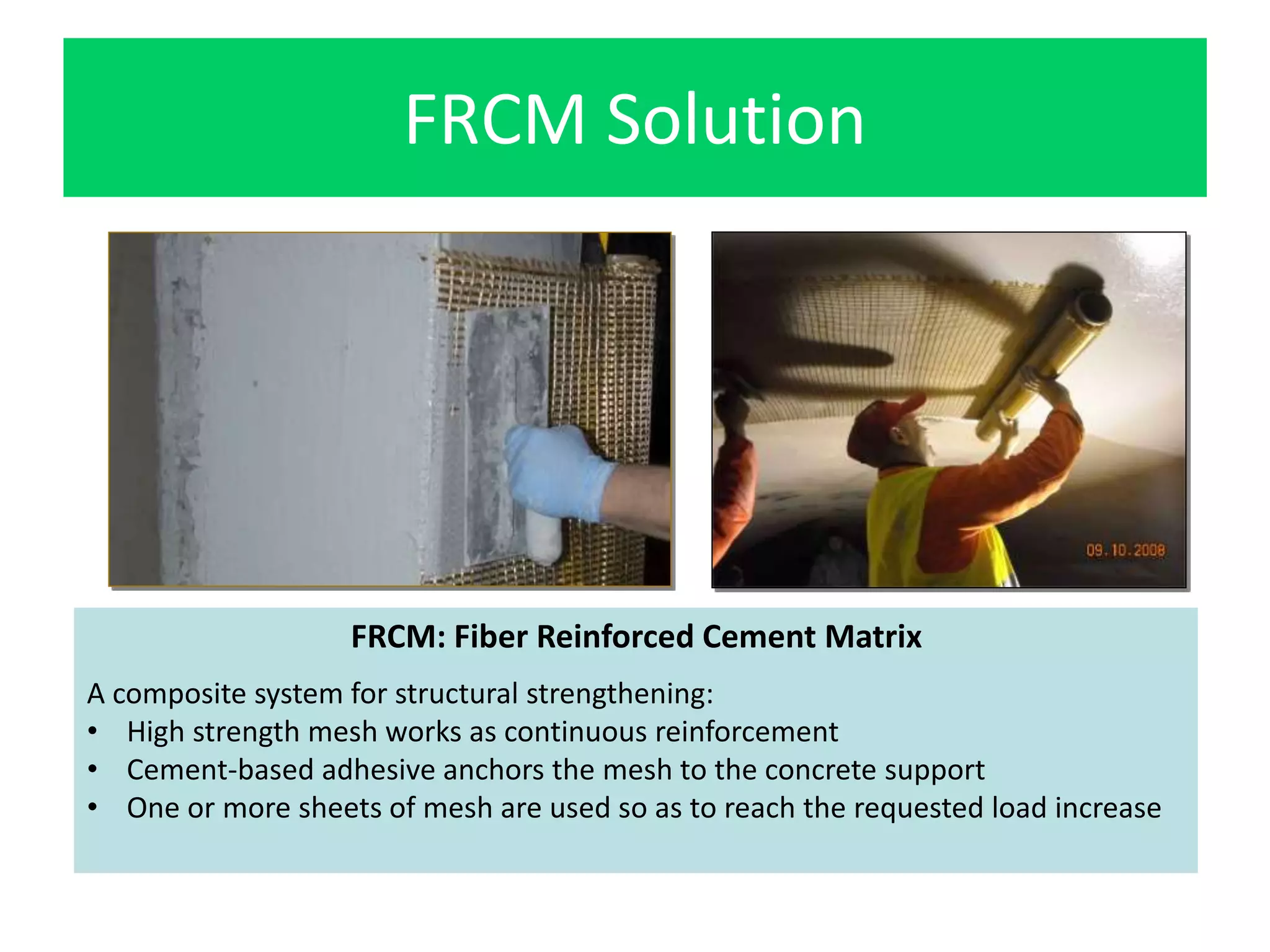 ICRI - Modern Trends - FRCM Strengthening Technology | PPTX