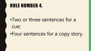 13 Basic Rules of Writing Radio | PPTX