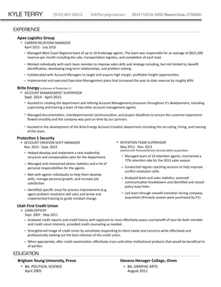 Kyle Terry Resume_2016 | PDF