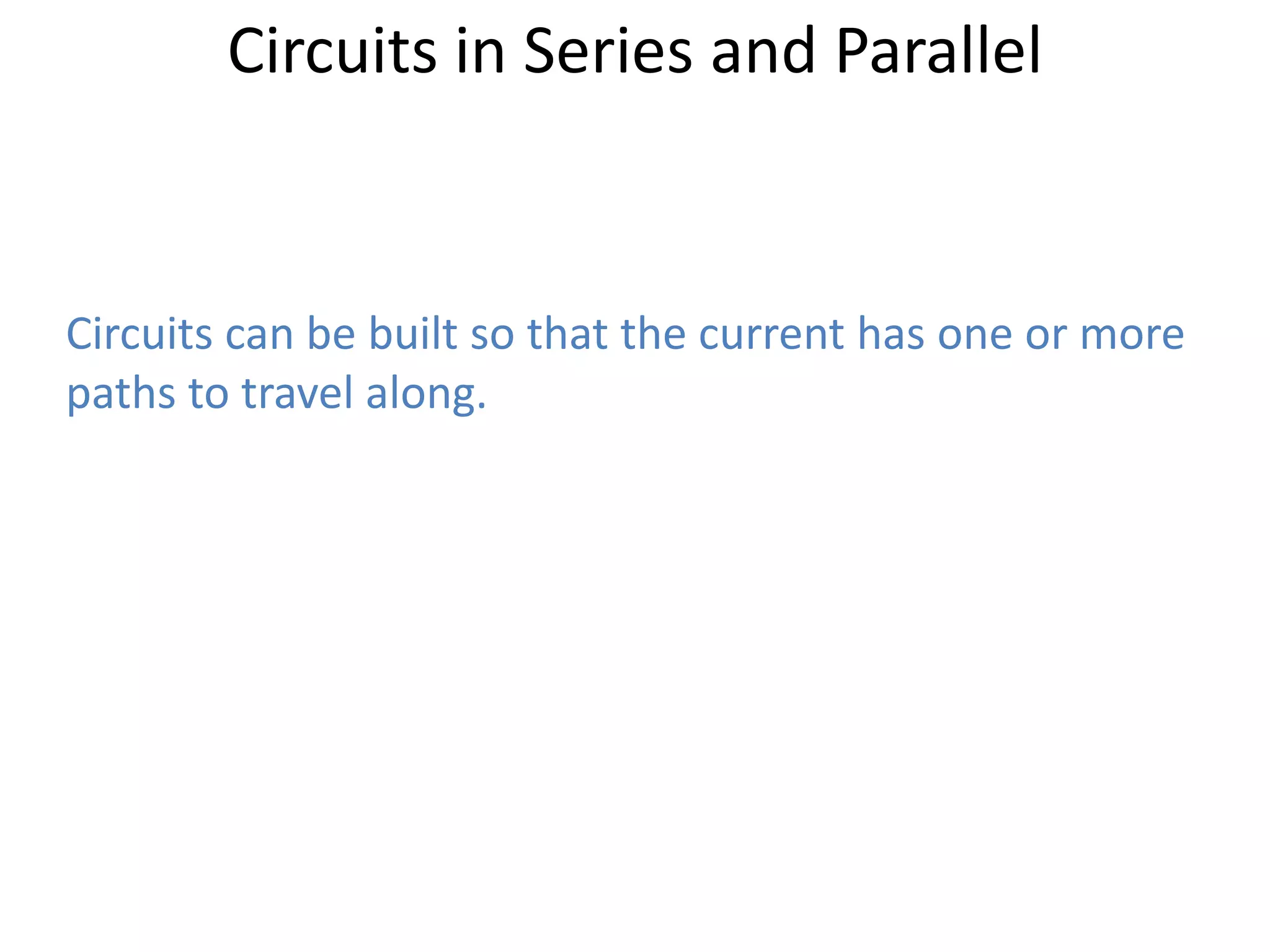 13 b circuits in series and parallel | PPTX | Physics | Science