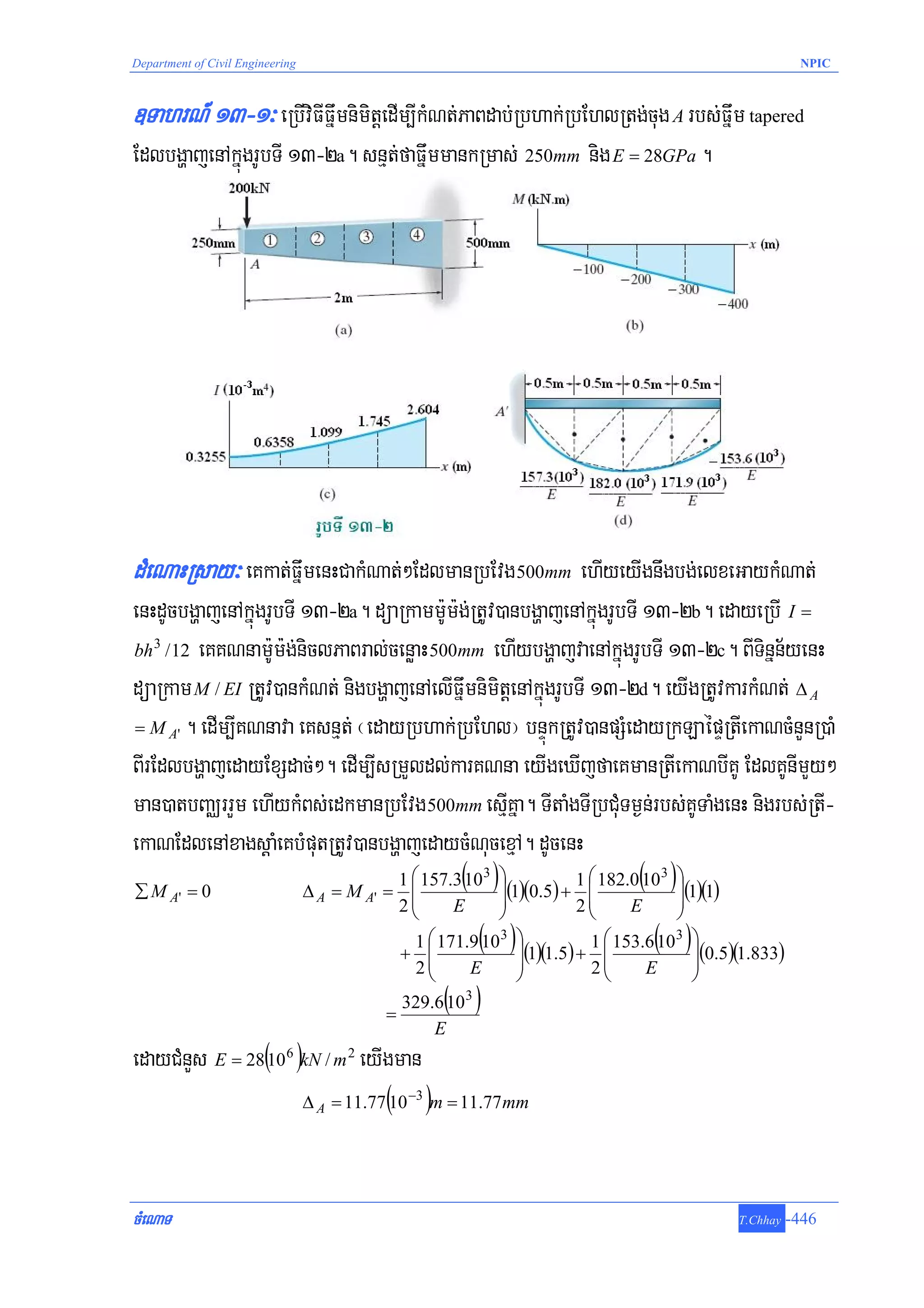 13 beams and frames having nonprismatic members | PDF