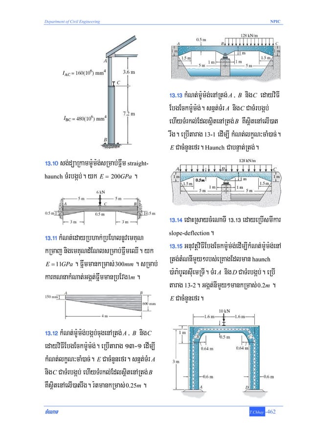13 beams and frames having nonprismatic members | PDF