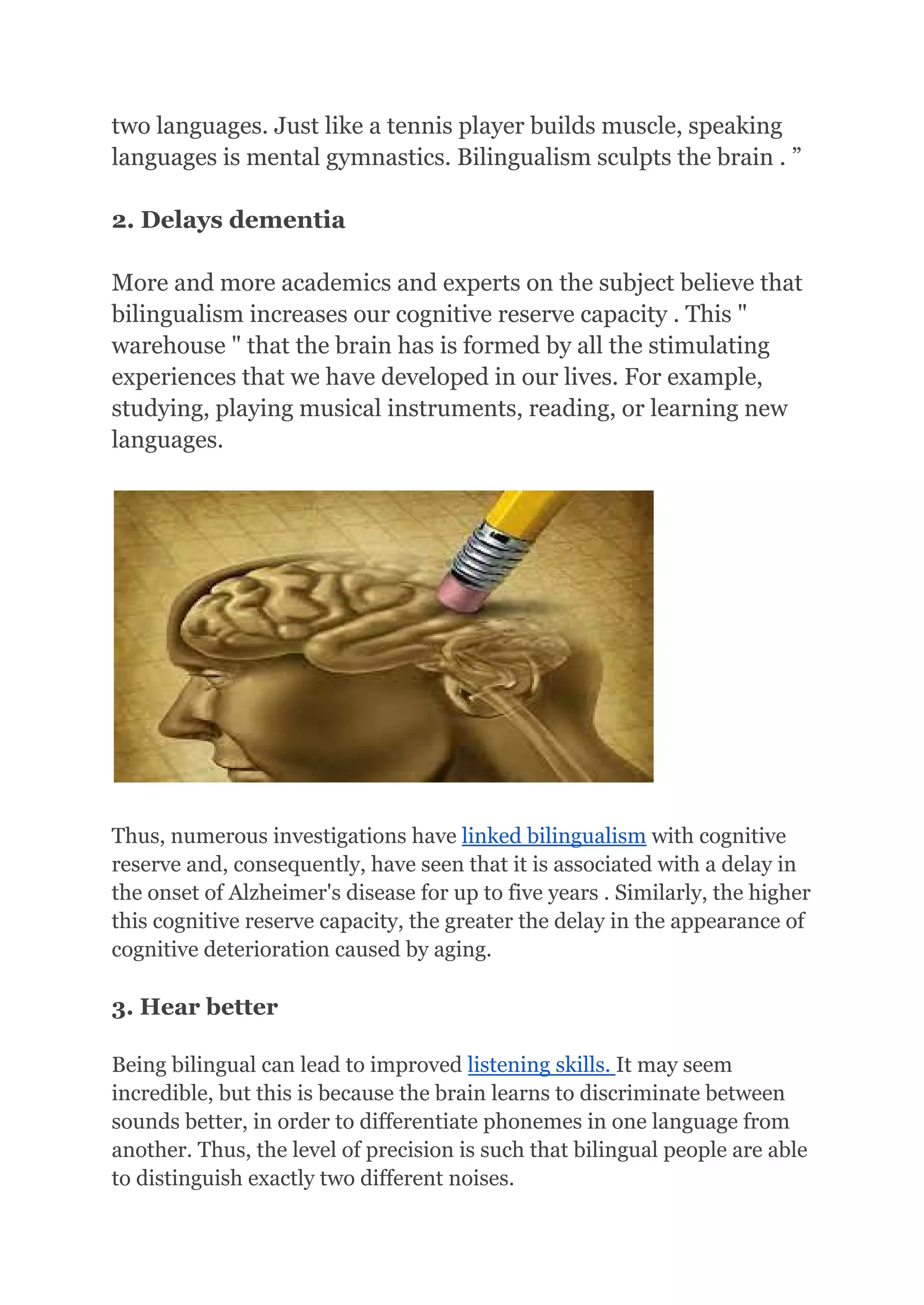 13 benefits of learning a second language | PDF