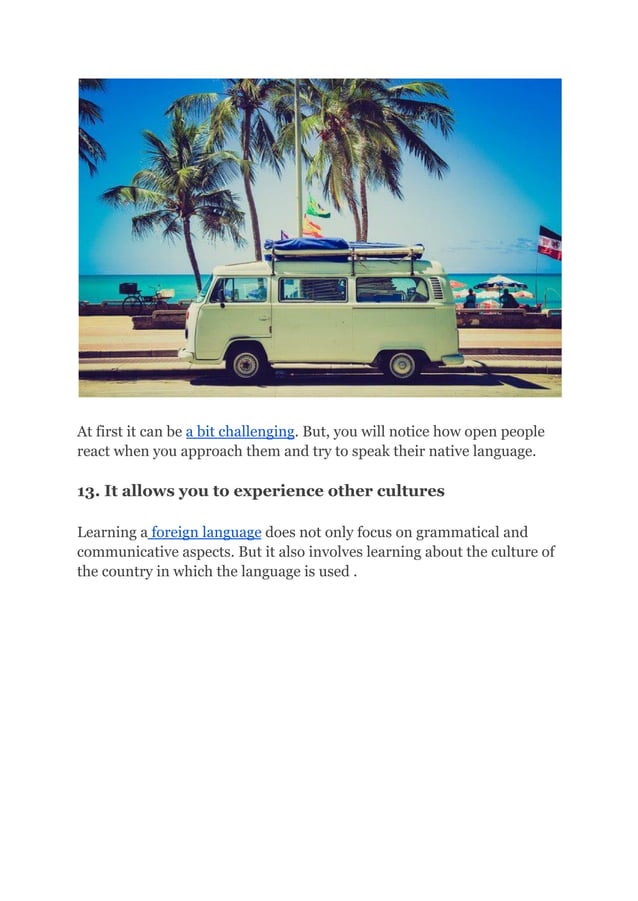 13 benefits of learning a second language | PDF