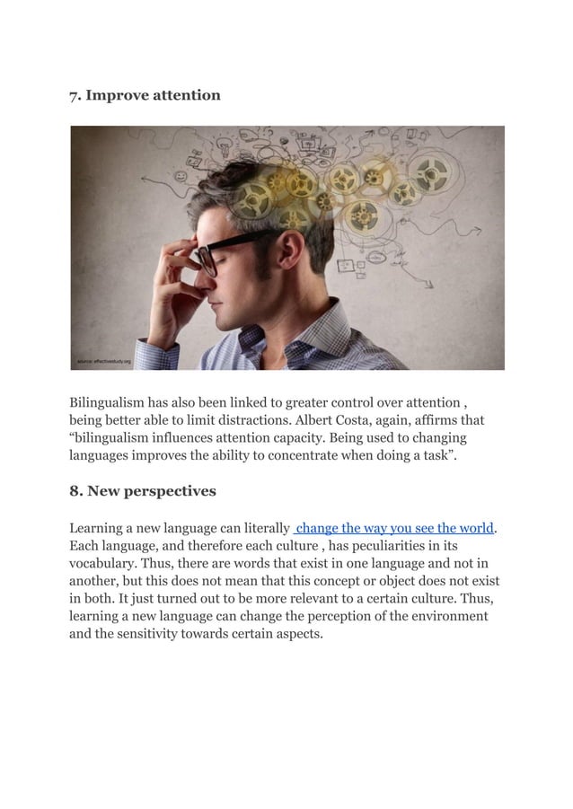 13 benefits of learning a second language | PDF