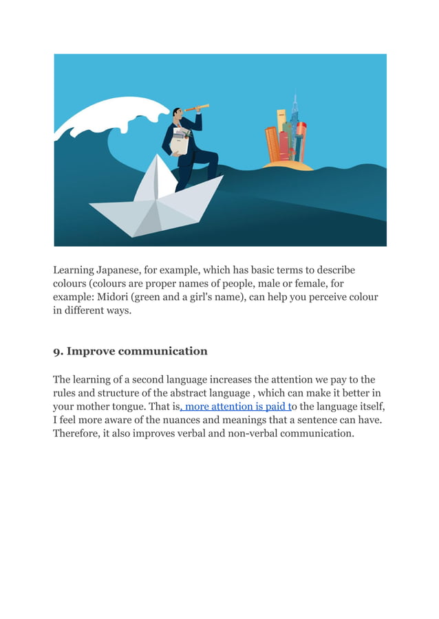 13 benefits of learning a second language | PDF