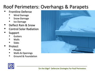 On the Edge? Defensive Strategies for Roof Perimeters | PPT