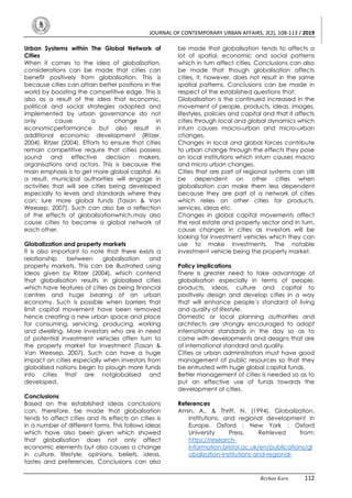 The Impact of Globalization on Cities | PDF