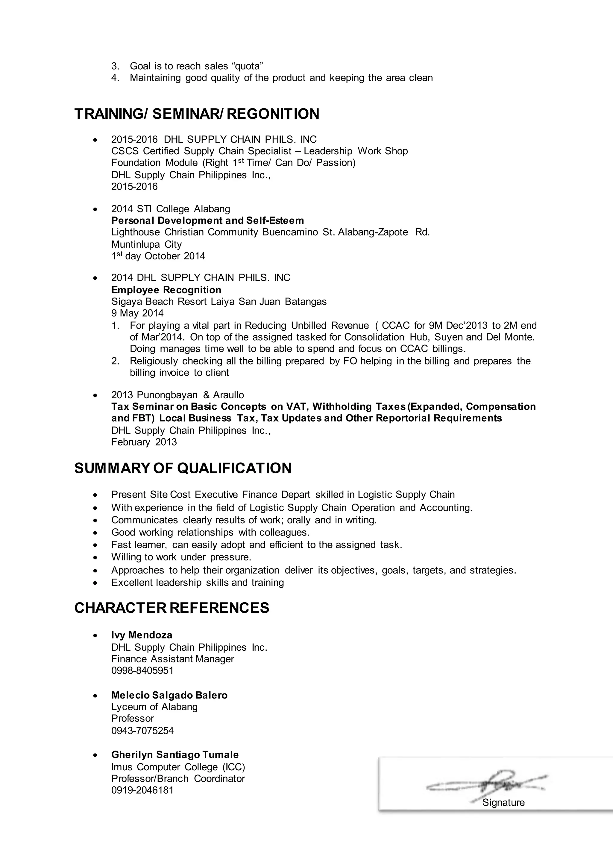 Rommel Francisco Resume | DOCX