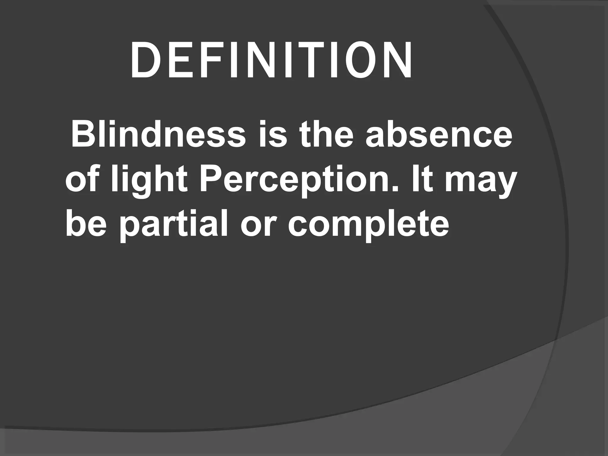13 blindness | PPT