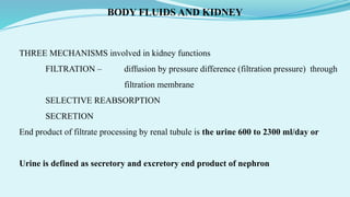 13 Body fluid and kidney and general physiology .pptx