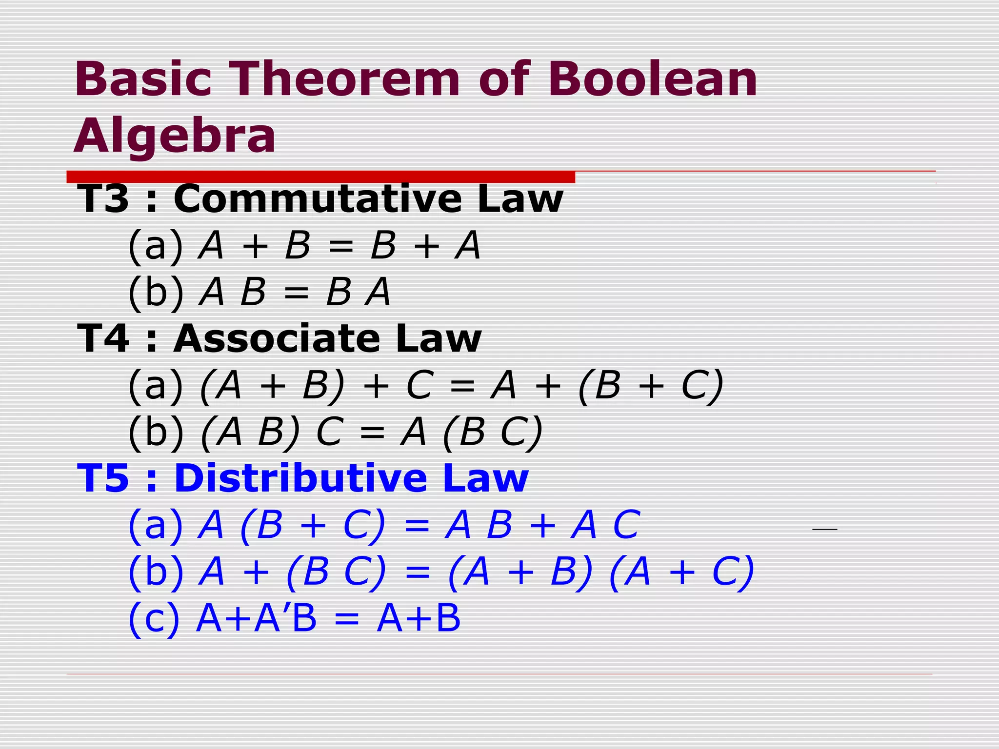 13 Boolean Algebra | PPT | Programming Languages | Computing