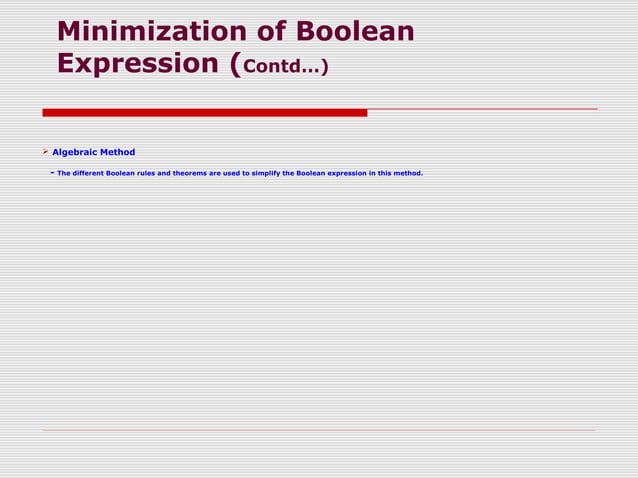13 Boolean Algebra | PPT | Programming Languages | Computing