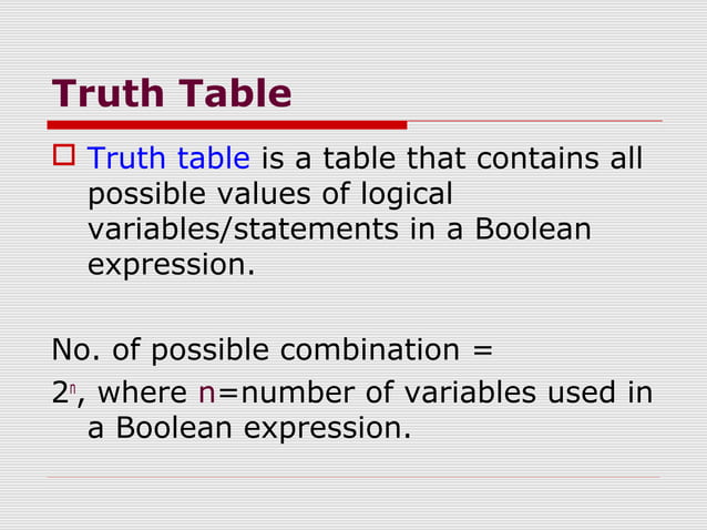 13 Boolean Algebra | PPT | Programming Languages | Computing