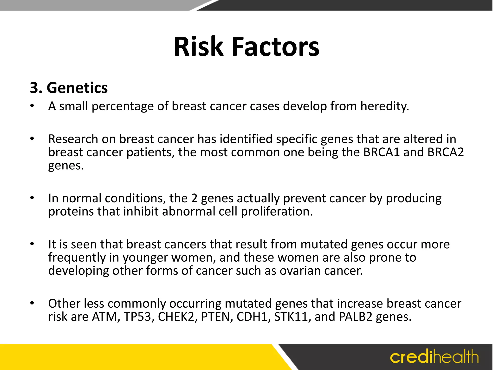13 breast cancer risk factors | PDF