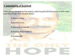 Communication Strategy of Arvind Kejriwal | PPTX