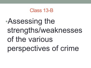 13B strengths vs weaknesses | PPT