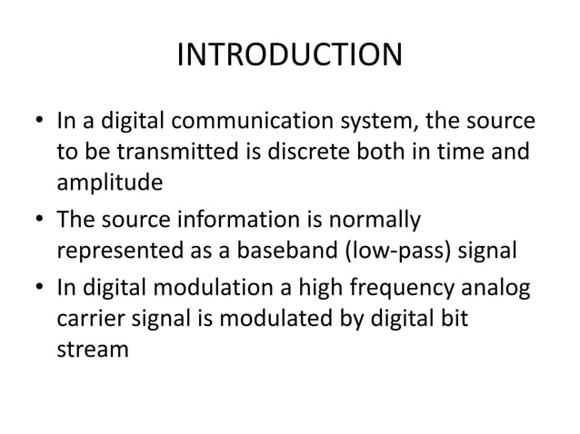 Digital Modulation Techniques ppt | PPT