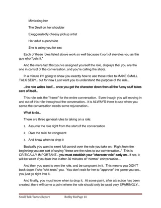 Small Talk Tactics Report | PDF