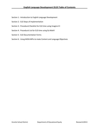 ELD PDF 8.2.13 | Special Education | Education