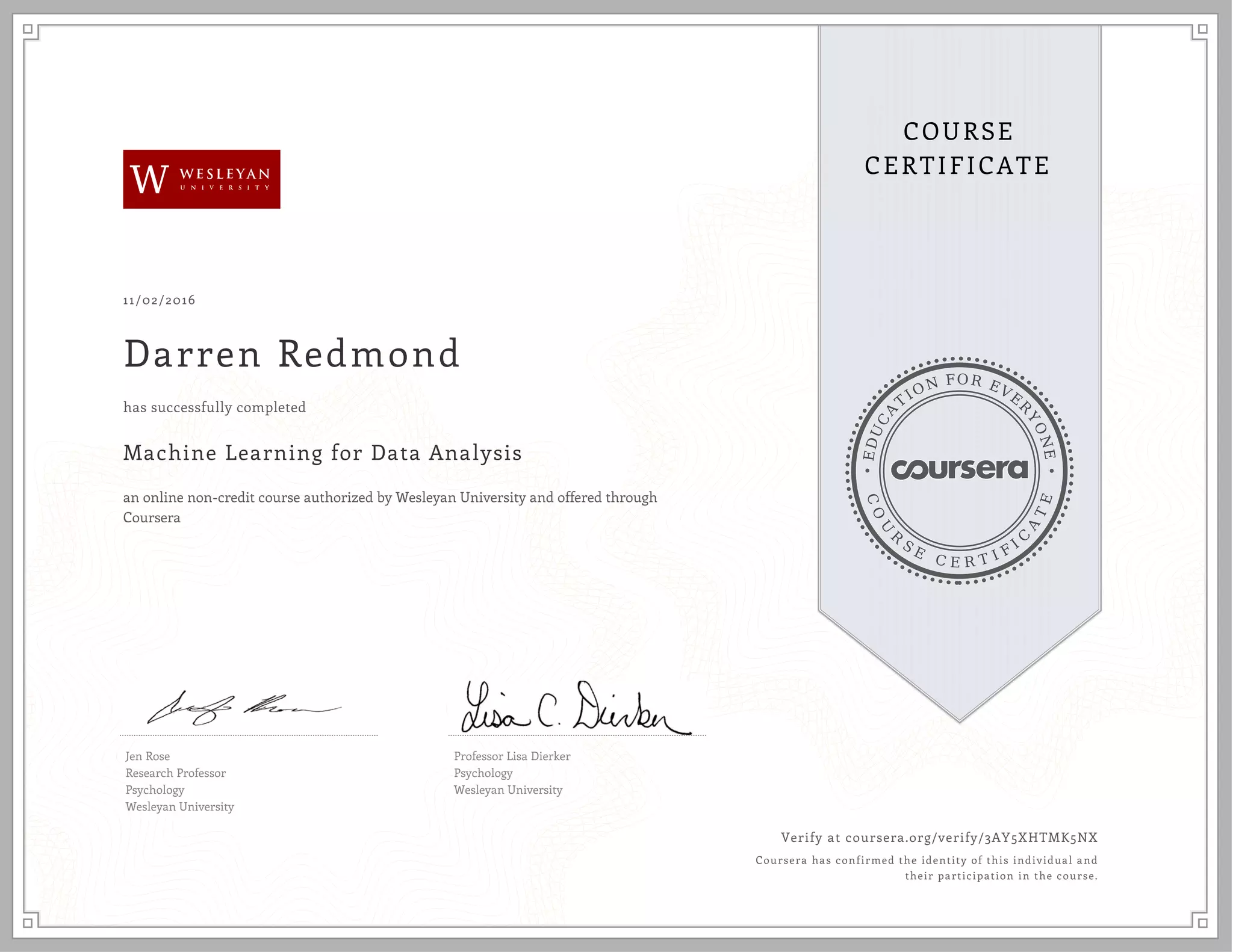 Coursera 3AY5XHTMK5NX | PPT