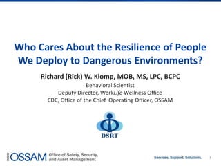 Who cares about resilience_TedMed_Nov 2015_2.0 | PPTX