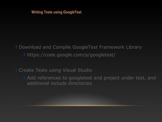 Presentation_C++UnitTest | PPT