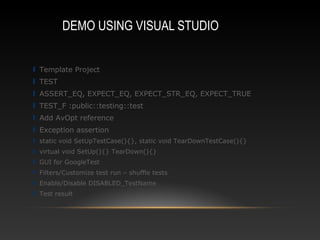 Presentation_C++UnitTest | PPT