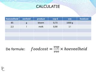 13 calculatie | PPSX | Grocery Shopping | Shopping