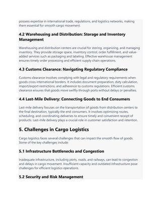 13 Cargo Logistics.docx
