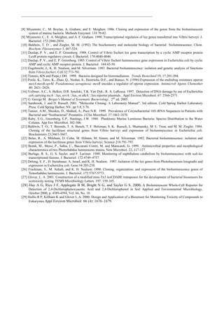 Current Research, Technology Bioluminescent | PDF