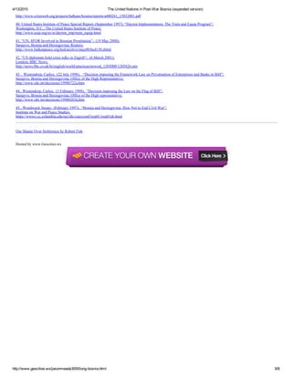 The United Nations in Post-War Bosnia (expanded version) | PDF