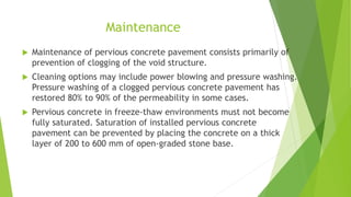 Pervious Concrete | PPT
