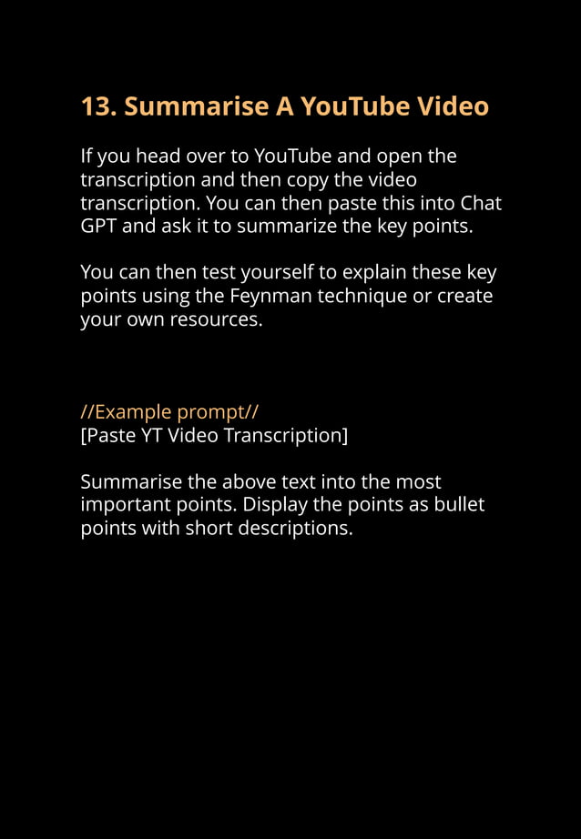 13 ChatGPT Prompts For Studying | PDF | Educational Assessment | Education