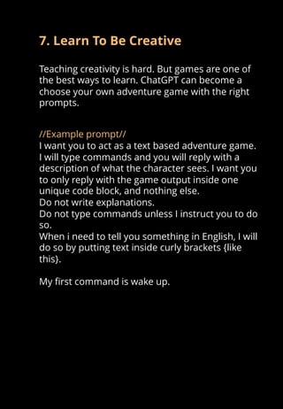 13 ChatGPT Prompts For Studying | PDF