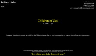 Children of God | PDF | Christianity | Religion & Spirituality