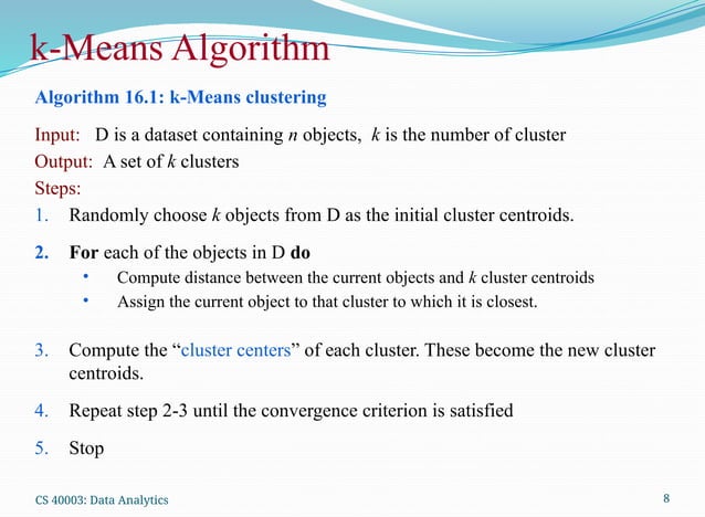 ClusteringTechniques data analytics models | PPT
