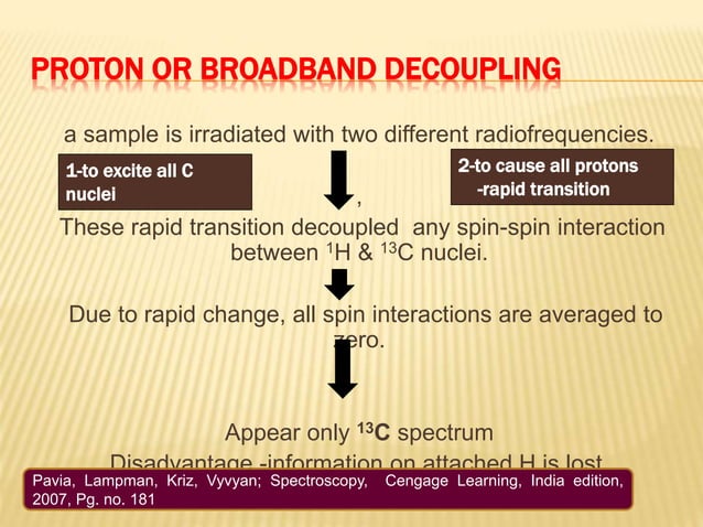13 C NMR Spectroscopy with examples by Dr Anthony Crasto | PPTX