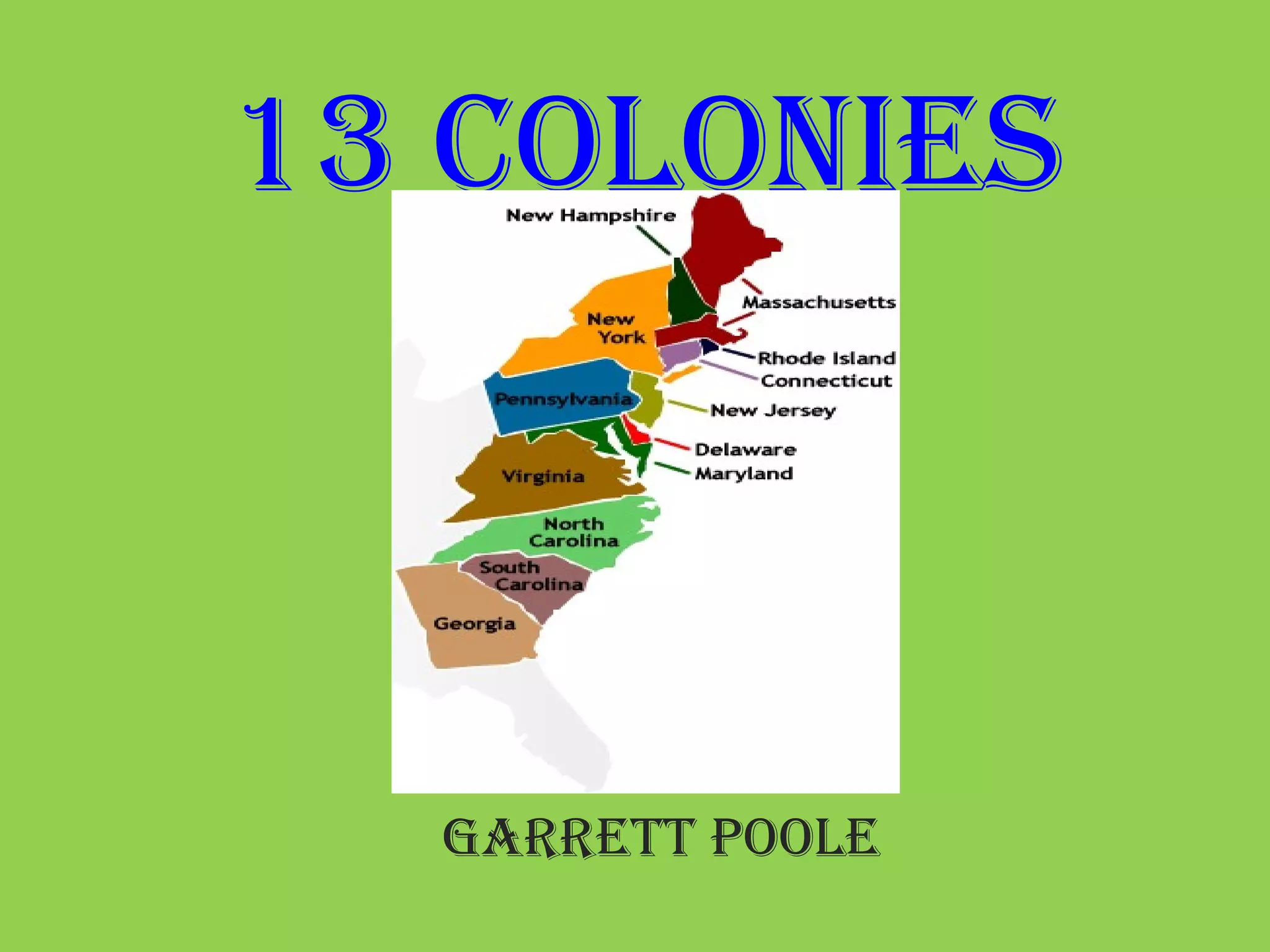 13 colonies | PPT