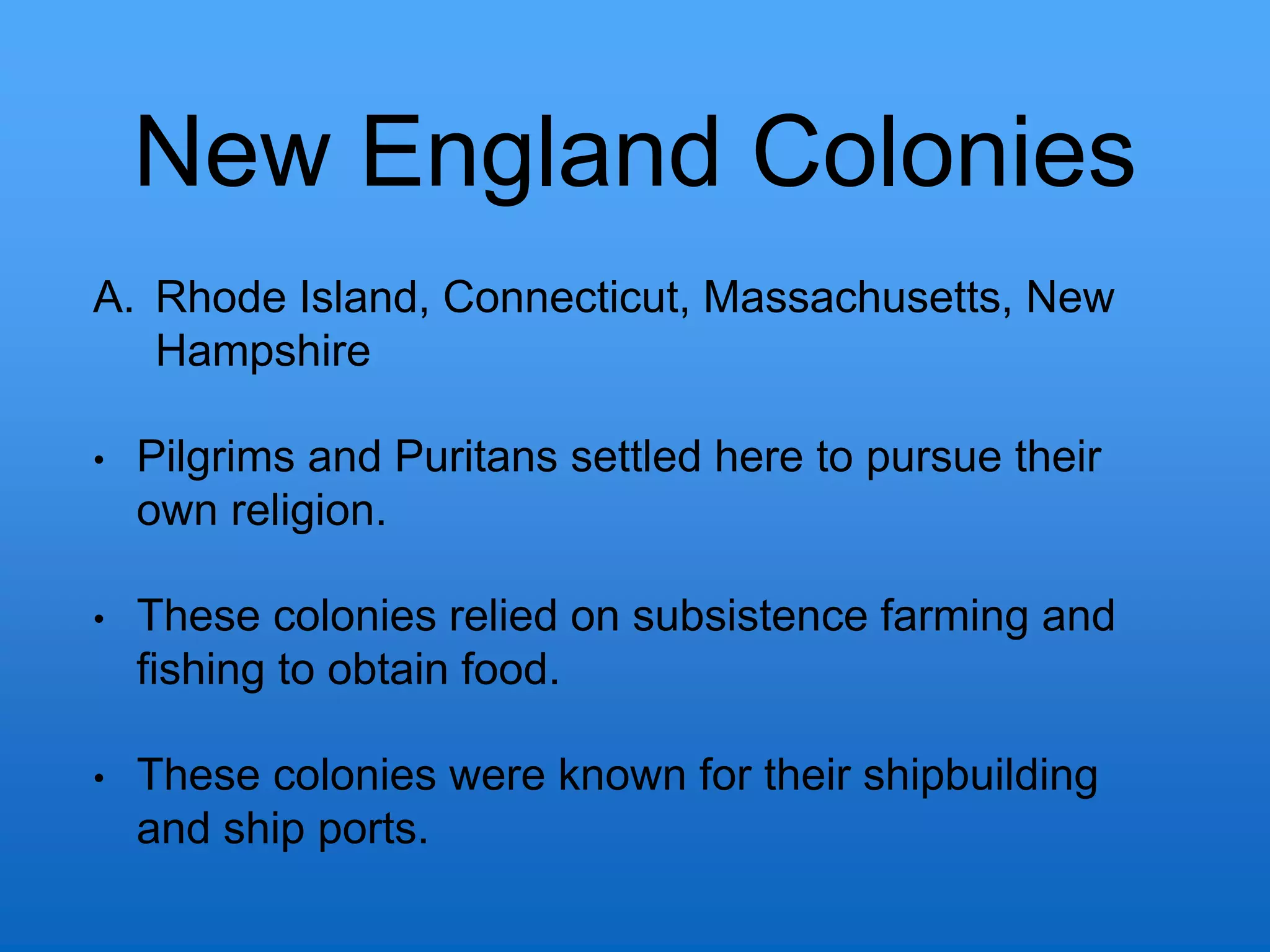 13 colonies mod 3 lesson 1 mastery 1 | PPT