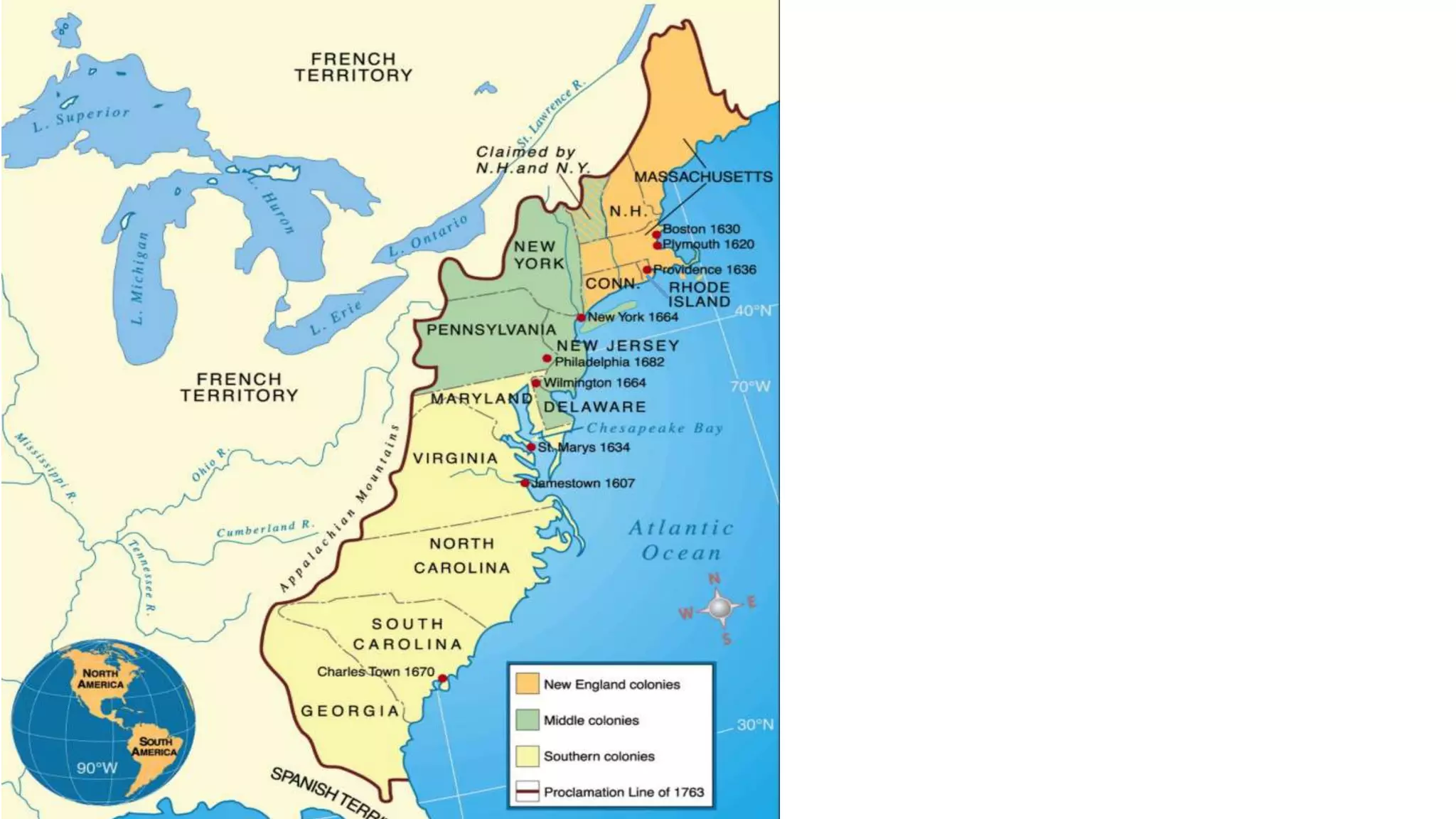 13 English Colonies in North America | PPT