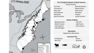 13 English Colonies in North America | PPT