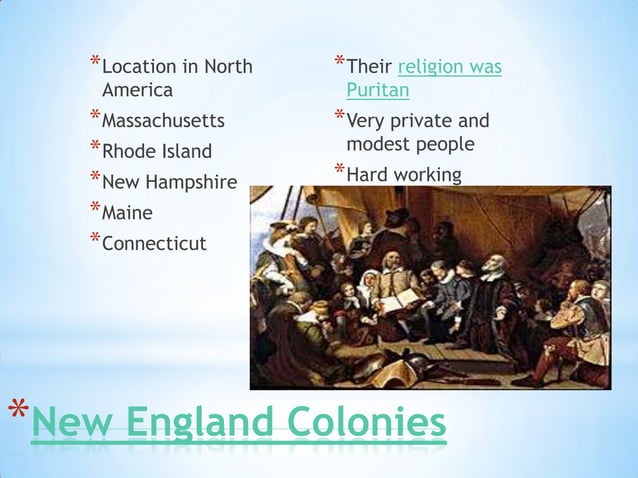New England Colonies | PPT