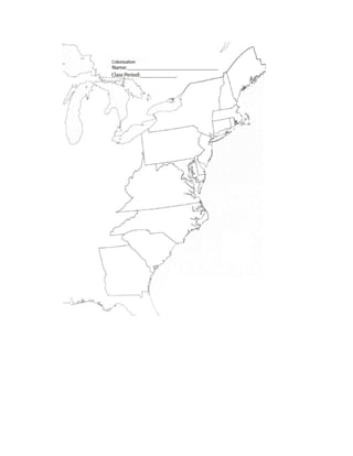 13 colonies Annotated map | PDF