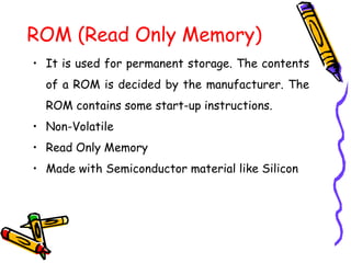 Computer Memory | PPT